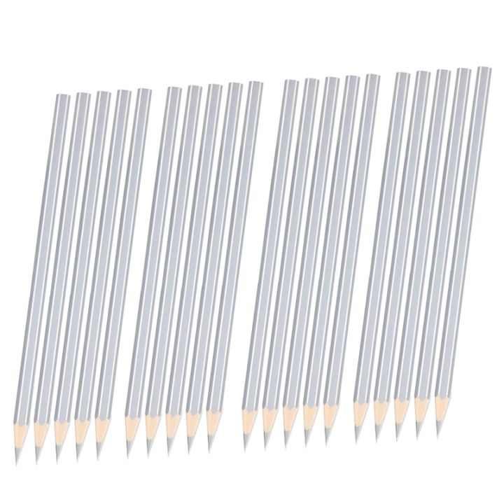 20 Pack Silver Welders Pencil Metallic Silver Marking Pencil for ...