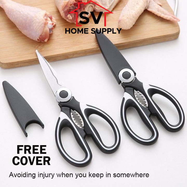 Premium Kitchen Scissors Multi-Function Stainless Steel Sharp ...