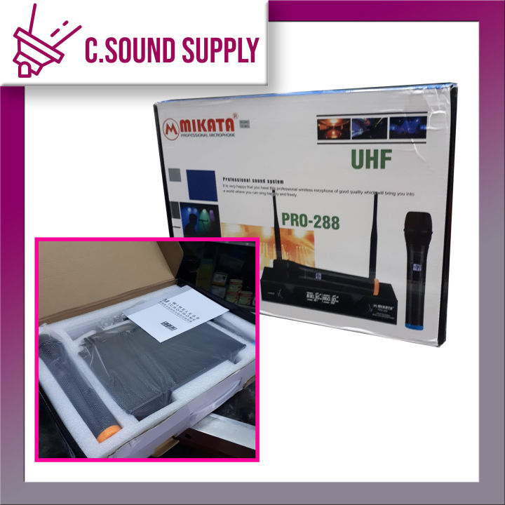 Mikata Professional Wireless Microphone (PRO-288) w/ Batteries | Lazada PH