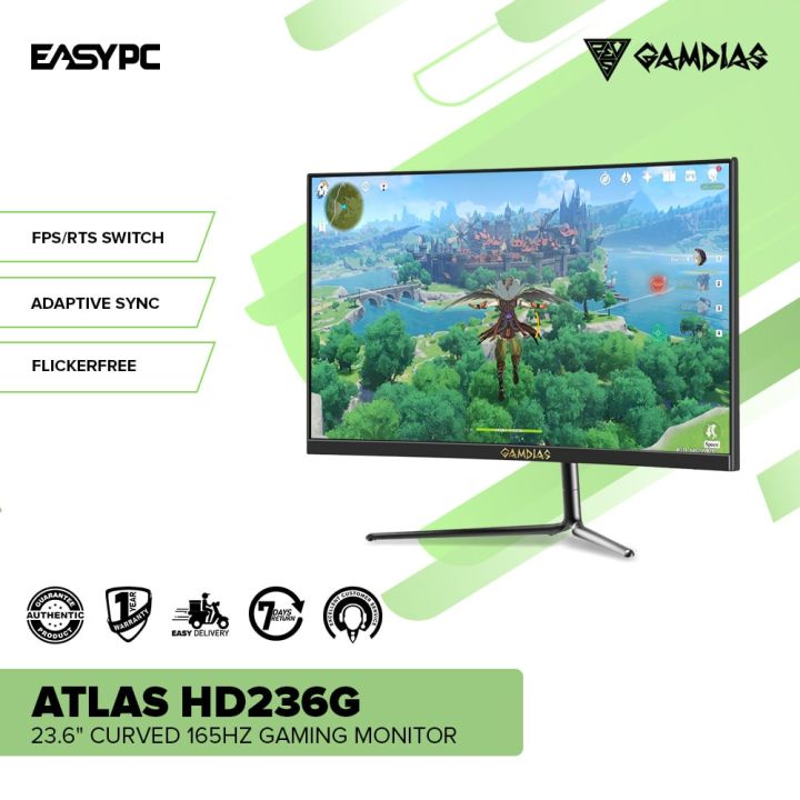 EasyPC | Gamdias Atlas HD236G/ HD238F / HD24C/ HD24CIC 24 inch 165Hz ...