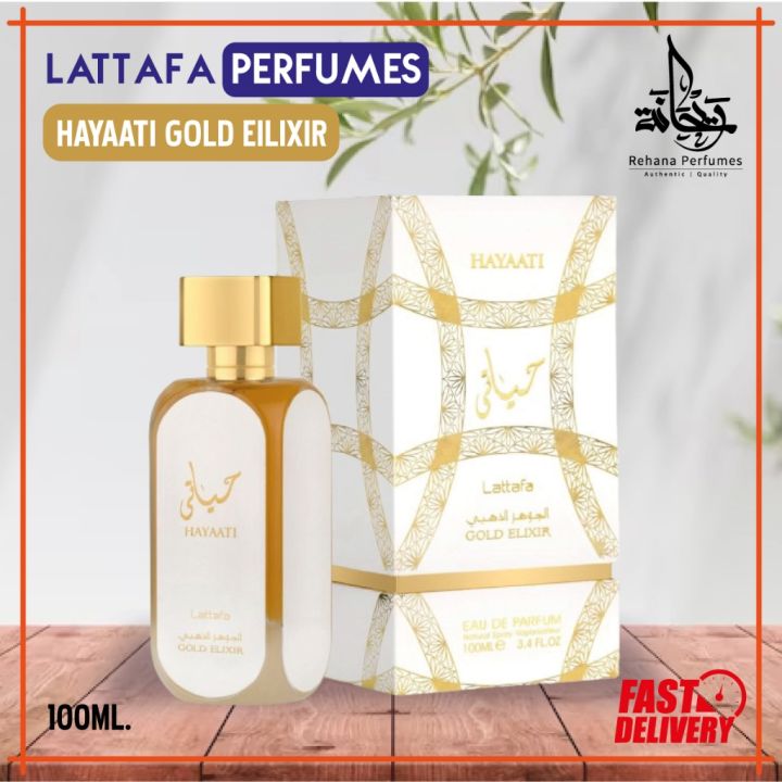 [New] Lattafa Hayaati Gold Elixir Perfume 100ml perfume EDP | Lazada