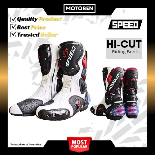 Speed Hi-Cut Racing Boots | Lazada PH