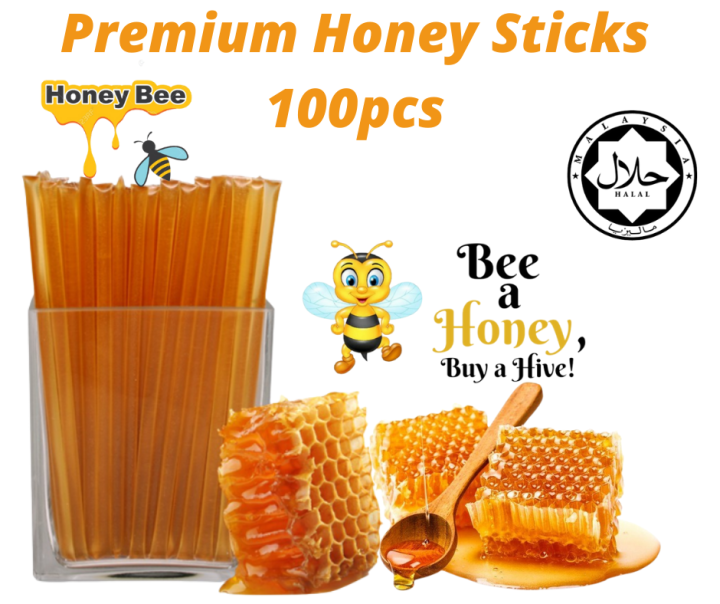 MADU ASLI 100 STICK 100% Pure Natural Honey stick Premium Produk Muslim ...