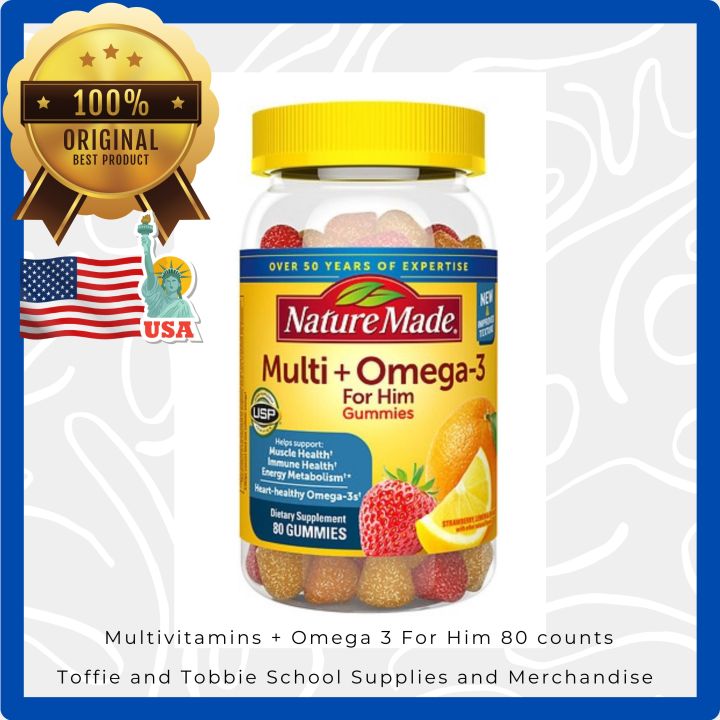 Mens Multivitamin Omega 3 Gummies 800ea Lazada Ph 5231