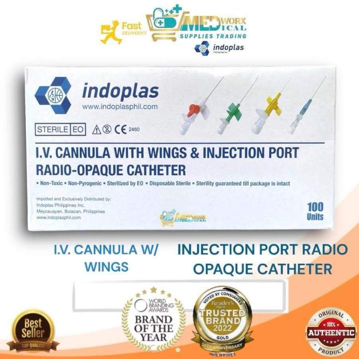 IV Cannula 26G w/ wings & Injection Port - Sold Per Piece | Lazada PH