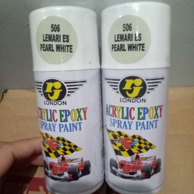 Pilok Pilox Cat Semprot RJ London putih mutiara Lemari Es Pearl White (506) 150cc | Lazada Indonesia