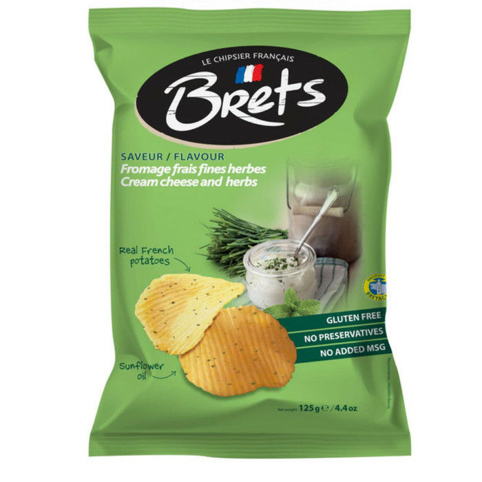 Brets Potato Chips from France Cream Cheese 125g | Lazada