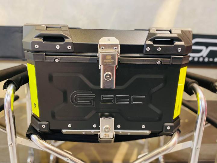 sec 55 liters alloy top box x machine refine with backrest (ORIGINAL ...