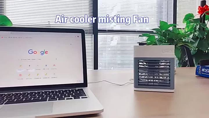2024 New USB Powered Portable Air Cooler Desk Water Misting Cooling Air ...