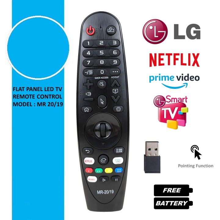 LG Netflix Amazon Led Flat Penal Smart Tv Magic Pointer Function Remote ...