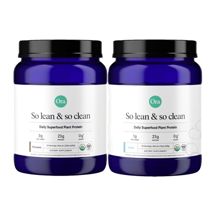 Ora Organic So Lean & So Clean Protein Powder Value Pack - Chocolate ...
