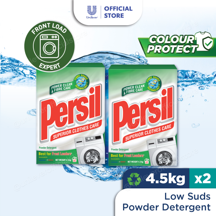 [Bundle of 2] Persil Fibre Intelligent Low Suds Powder Detergent 4.5kg ...