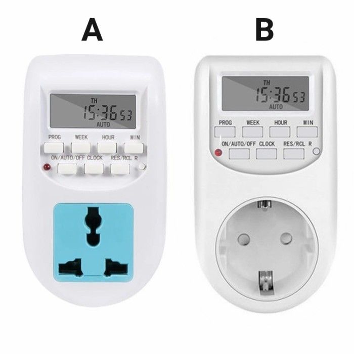 Programmable Digital Timer Switch Stop Kontak 16 Program On/Off EU-Multi Socket | Lazada Indonesia