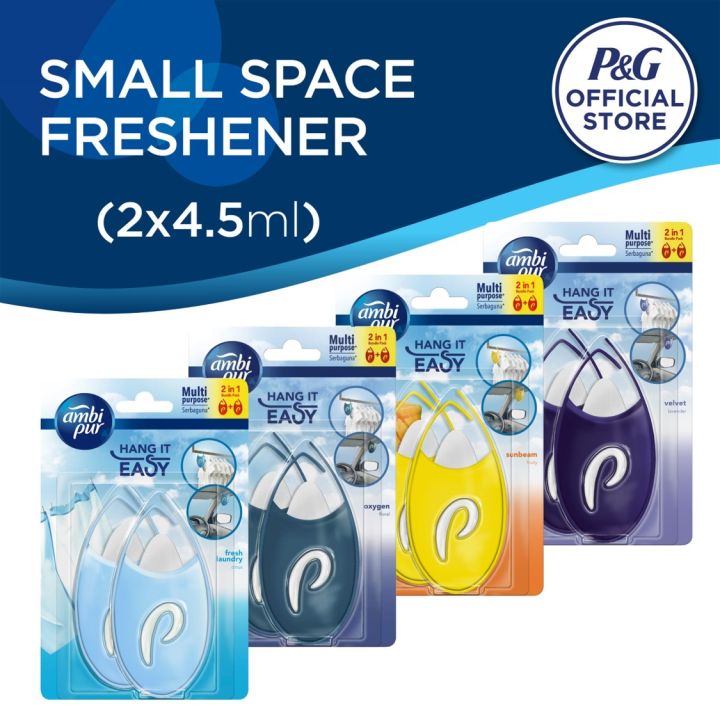 Ambi Pur Air Freshener Mini Fresh 4.5ml x 2 Twin Pack (Fresh Laundry ...