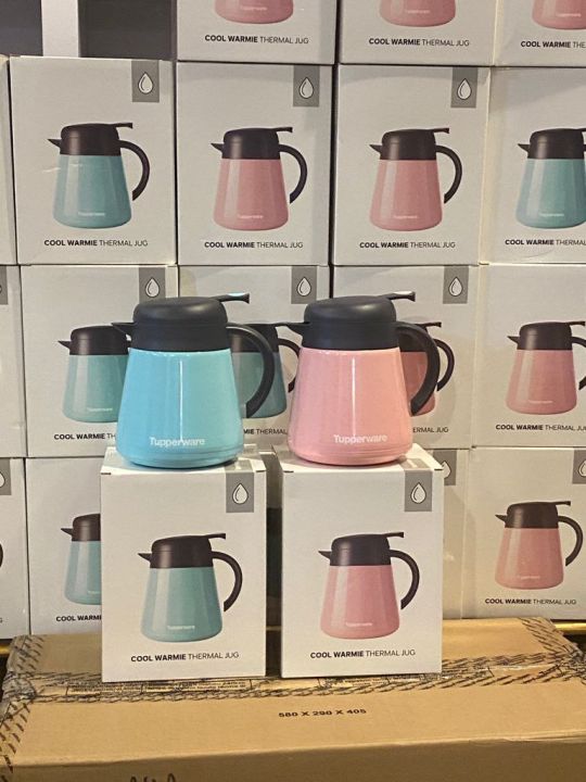 TUPPERWARE COOL WARMIE THERMAL JUG 800 ML TERMOS AIR PANAS CANTIK ...