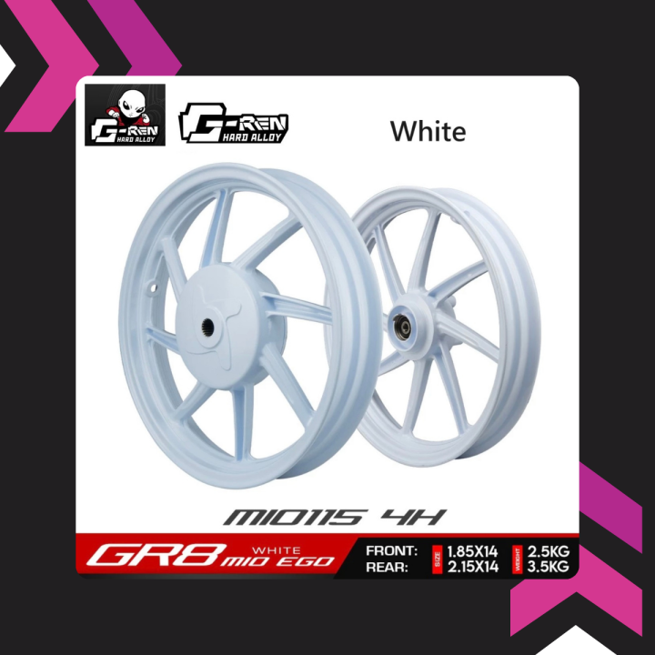 G-Ren Mags GR8 (Made In Thailand) For Mio Sporty / Mio 115 Ego 4 Holes ...