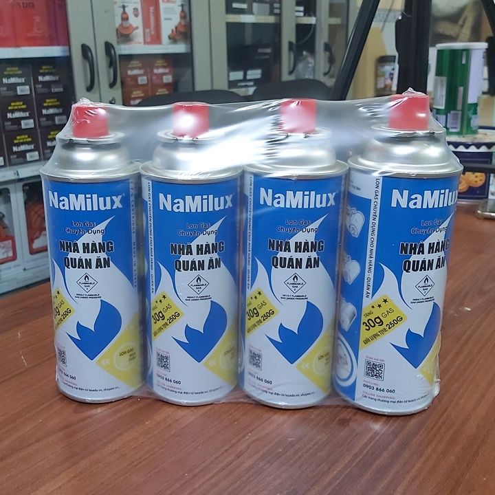 Bình Gas mini Namilux du lịch mới 100% Combo 4 bình ( Có lẻ) Vỏ bình ...