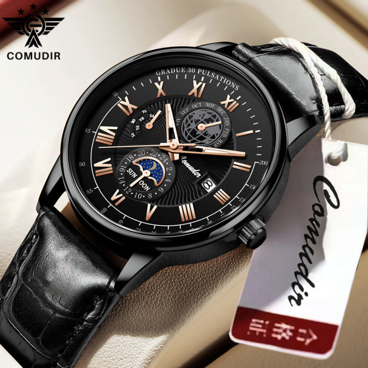 COMUDIR Swiss Business Men's Watch Authentic Waterproof Luminous ...