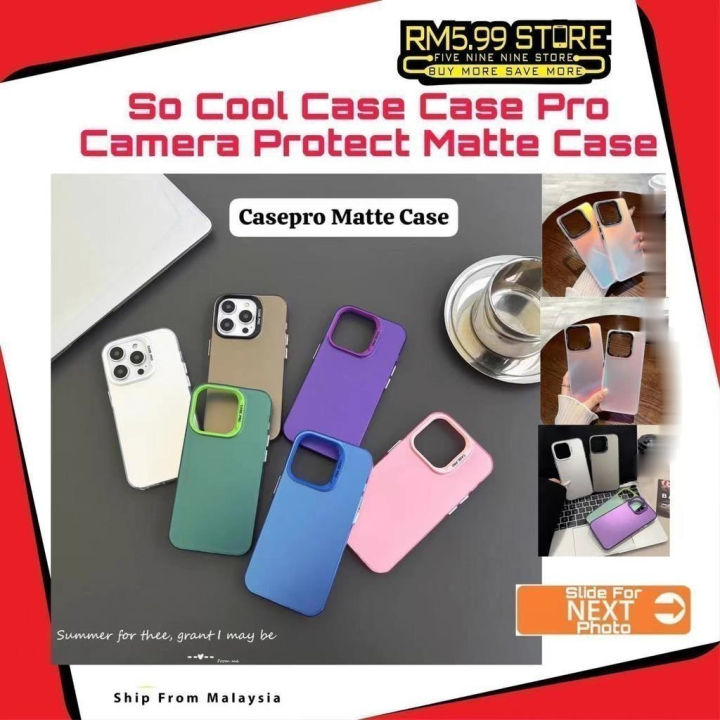 IQOO Z9 Z9x👉CasePro Skin Feel Gradient Camera Bump Matte Case👈 | Lazada