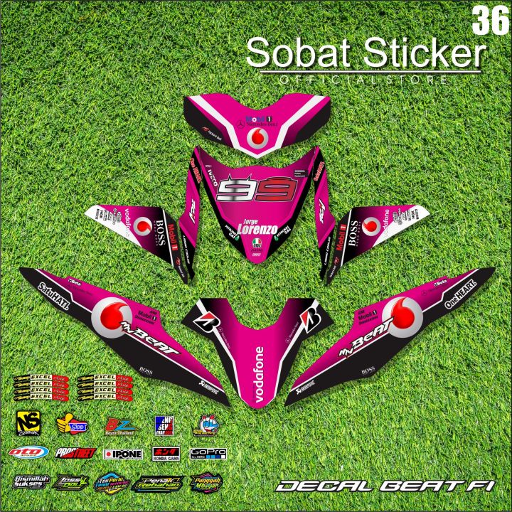DECAL FULL BODY BEAT FI - DECAL STICKER FULL BLOCK HONDA BEAT FI DESAIN ...