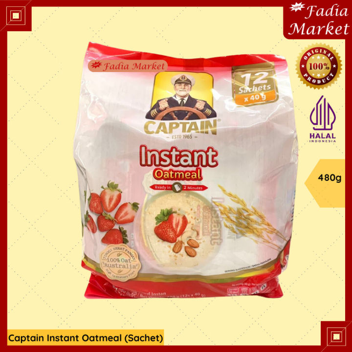 Havermout Captain Oats Instant Oatmeal Malaysia Havermout Cereal Gandum ...
