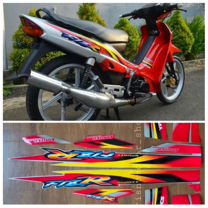 STRIPING STIKER FIZR LE DUAL TONE FIZ R MERAH SILVER LIMITED EDITION ...