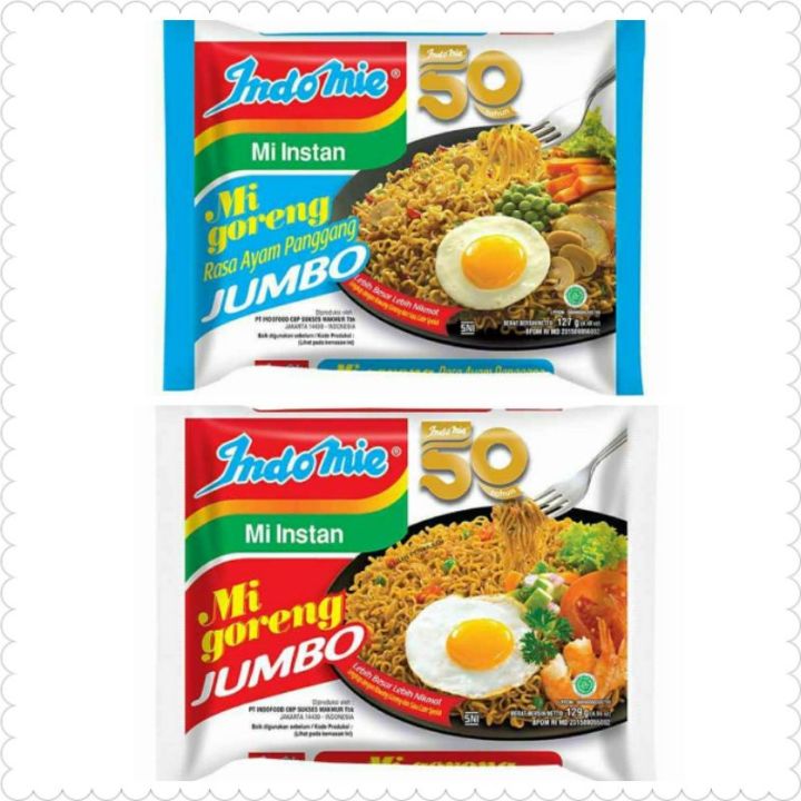 INDOMIE MI GORENG JUMBO 129 gram | Lazada Indonesia