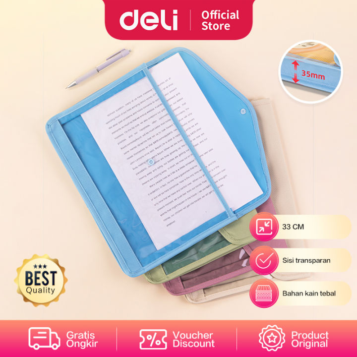Deli Tas Folder Dokumen / Map Folder 33 cm Kapasitas Besar BA110 ...