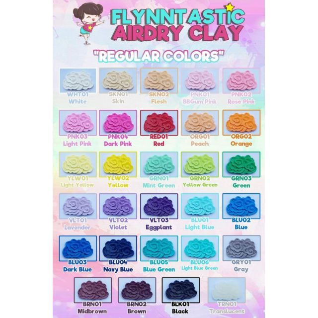 FADC air dry clay REGULAR COLORS (2nd) 50grams | Lazada PH