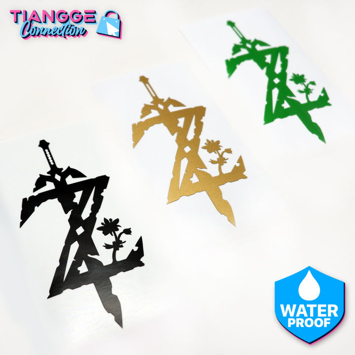 Zelda STICKER (WATERPROOF) link game vinyl decal for nintendo switch ...