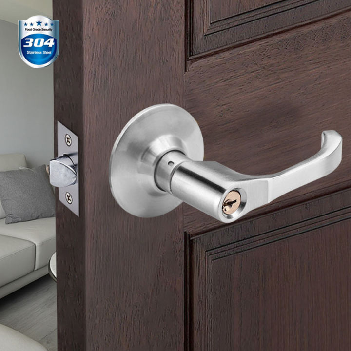 CPS Cylindrical Door Lock Stainless Steel Door Knob Knob Bedroom Lock Door Lock Entrance Lockset ...