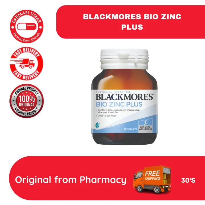 Blackmores Bio Zinc Plus 30 TABLETS | Lazada
