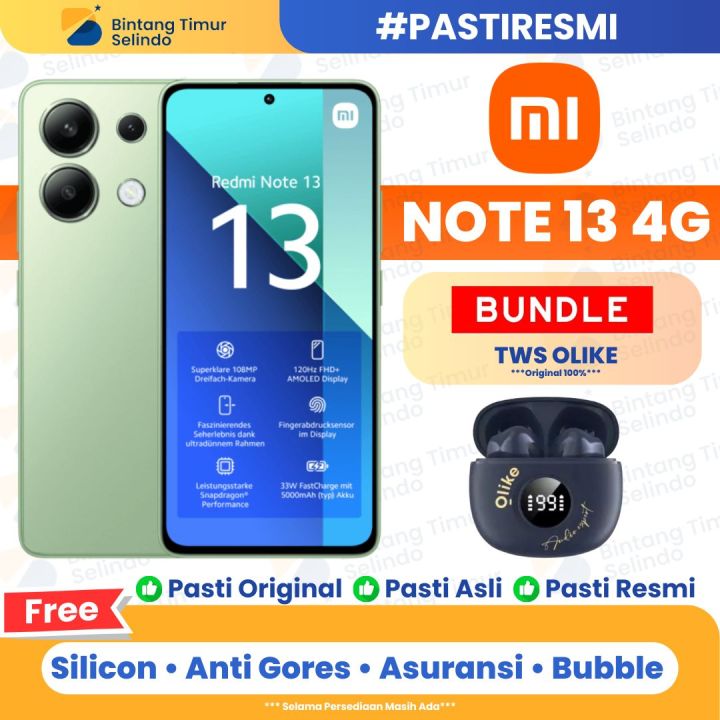 Xiaomi Redmi Note 13 4G 8/128GB & 8/256GB - Garansi Resmi 1 Tahun ...