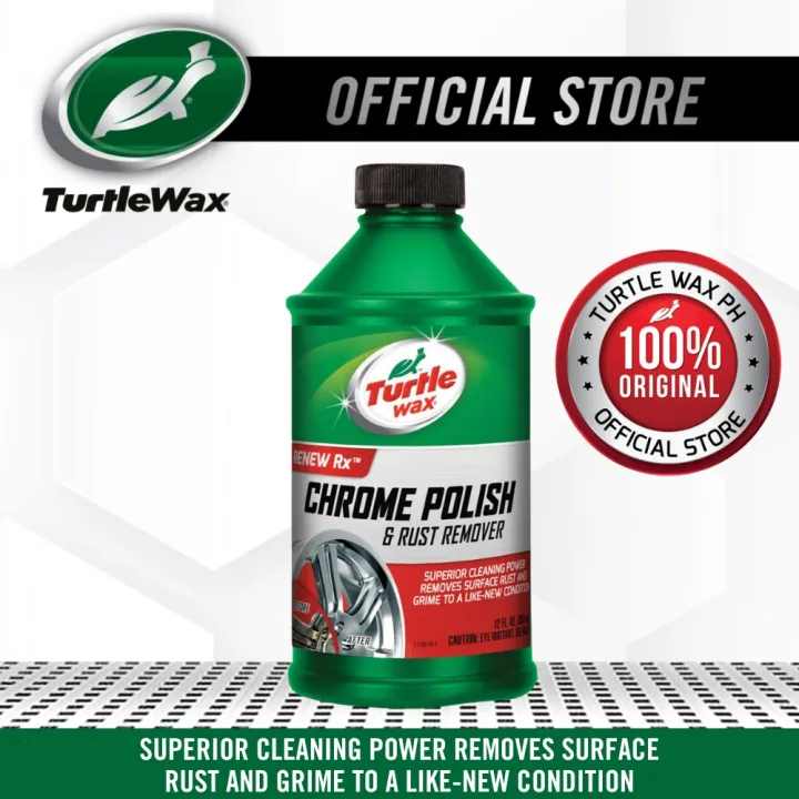 Turtle Wax Chrome Polish & Rust Remover 355ml (T280RA) 50786 | Lazada PH