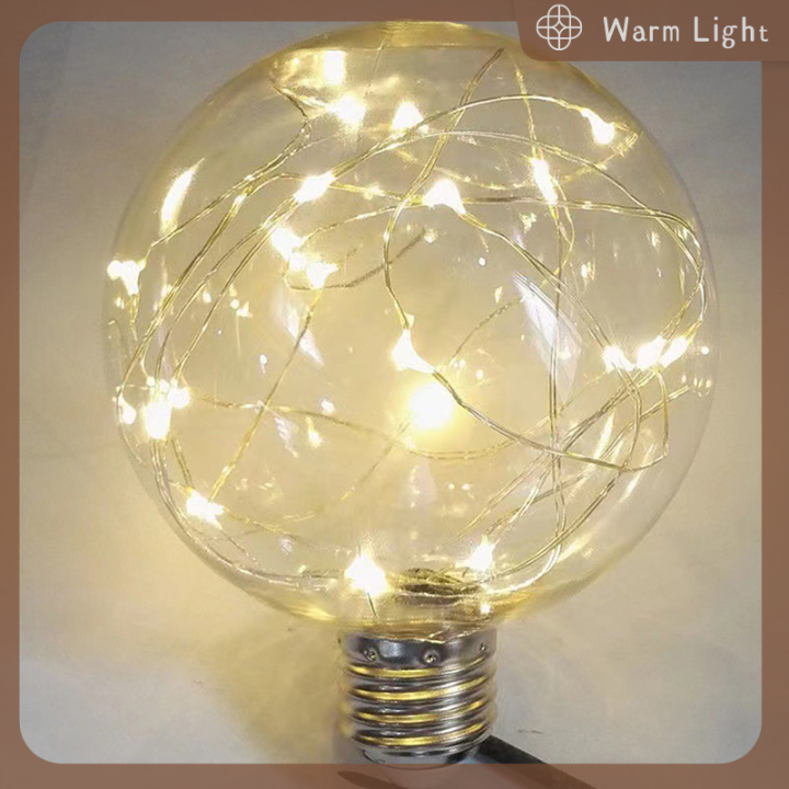 Warm Light หลอดไฟ LED แบบสายเอดิสันหลอดไฟ E27สี RGB 220V หลอดไฟลวด ...