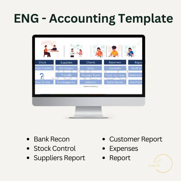 Accounting Template Business Record Invoice Receipt OR | Lazada
