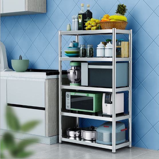 W.Living 304 Stainless Steel 600mm 3/4/5 Tiers Kitchen Rack Kitchen ...