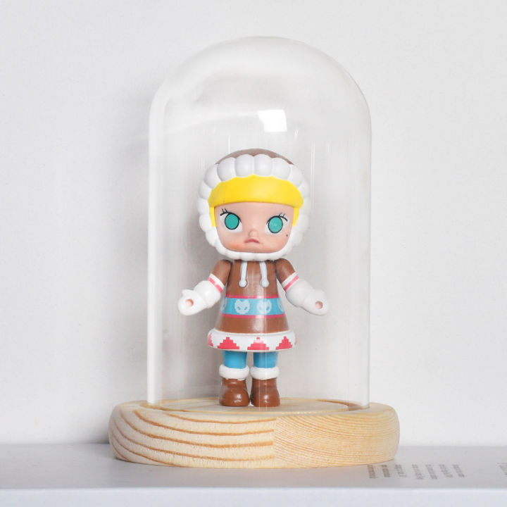 Blind box storage display shelf bubble Matt Molly glass jasmine doll ...