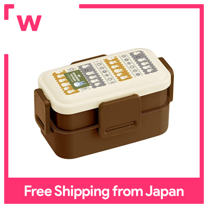 Skater Ag+ Antibacterial 2-tier Lunch Box 600ml Small Totoro Ghibli Made in Japan PFLW4AG ...