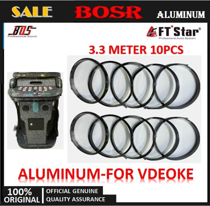FT-STAR Aluminum Counter Nosing Videoke BLACK & GOLD 3.3METER EACH (10 ...