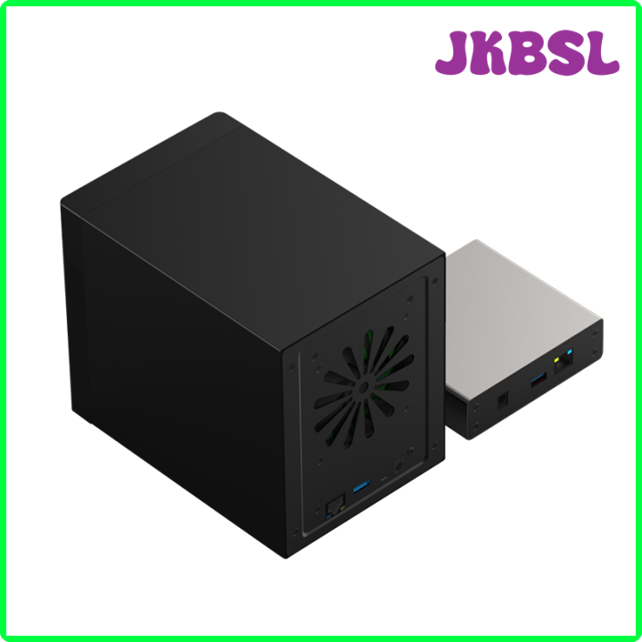 JKBSL Gigabit Ethernet NAS HDD Enclosure Smart HDD Case for 2.5'' 3.5 ...