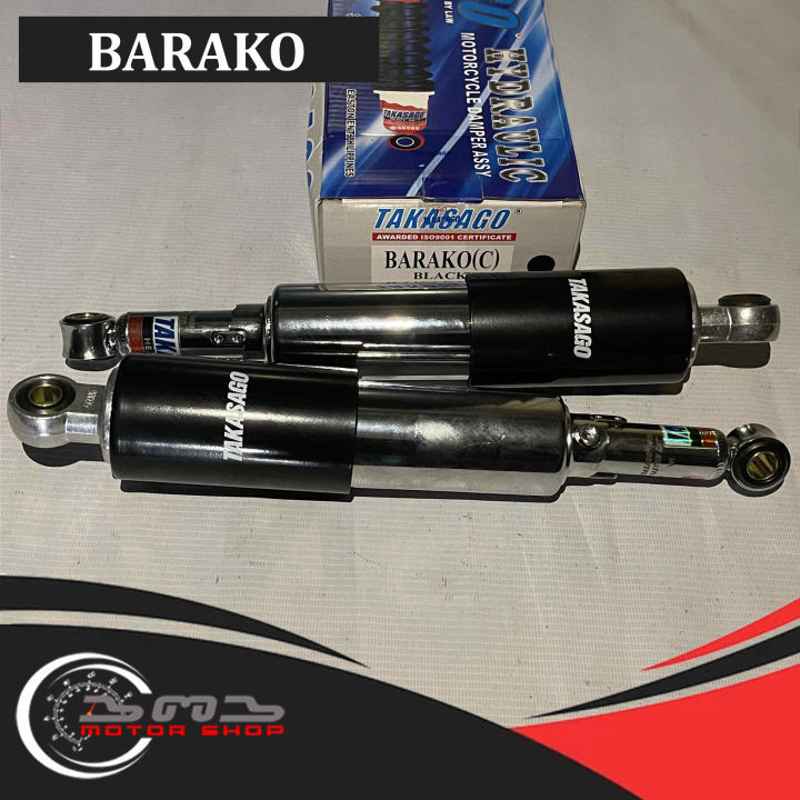 Rear Shock Absorber with Cover Black Barako TAKASAGO v01.2025 | Lazada PH