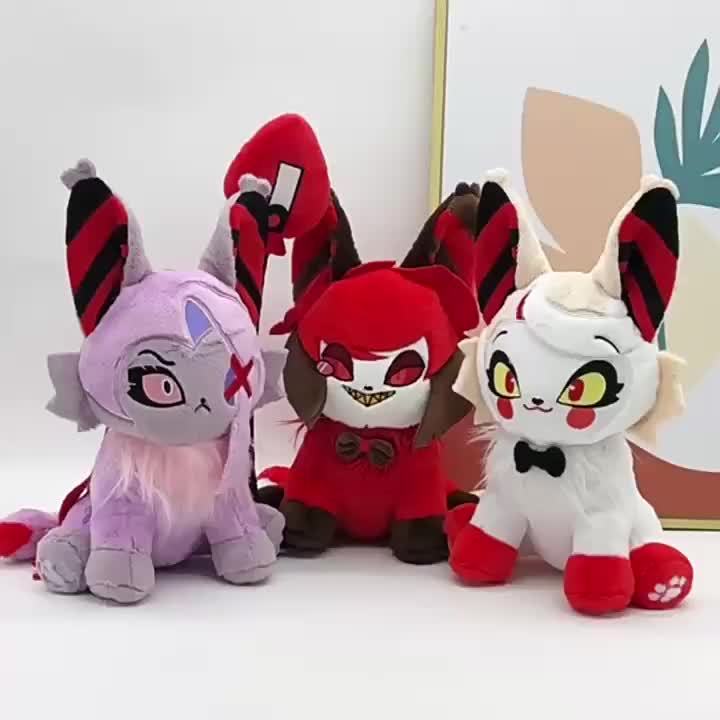 LZD New Lucifer Meow Hazbin Ho Hell Inn Angel Cat Plush Toy | Lazada PH