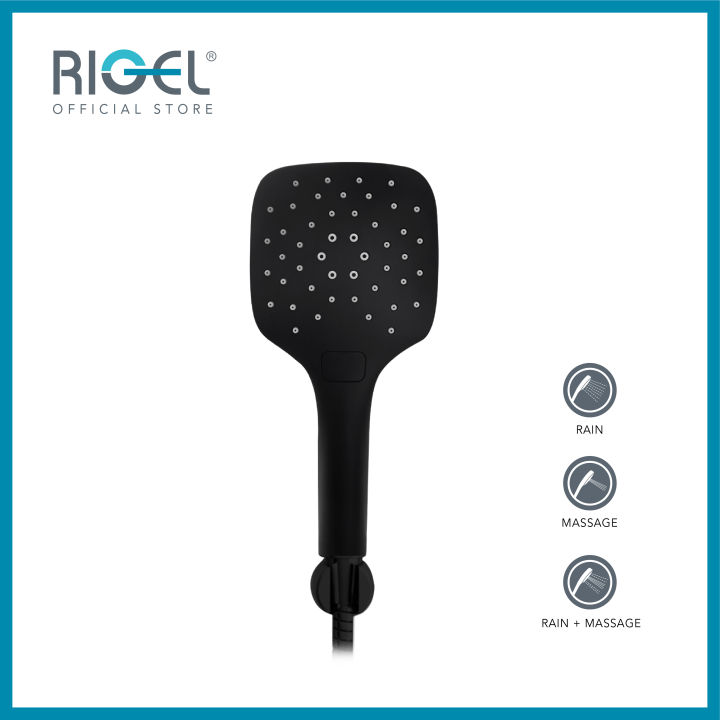RIGEL Matte Black Hand Showerhead HSW9814D (BM) | Lazada Singapore
