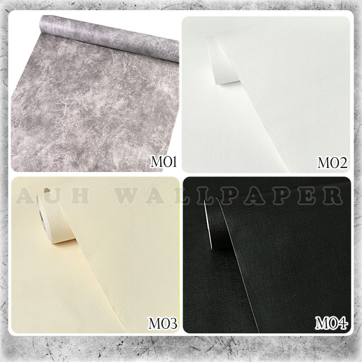 PVC WALLPAPER PLAIN M WATERPROOF SELF ADHESIVE 10 METER*45 CM | Lazada