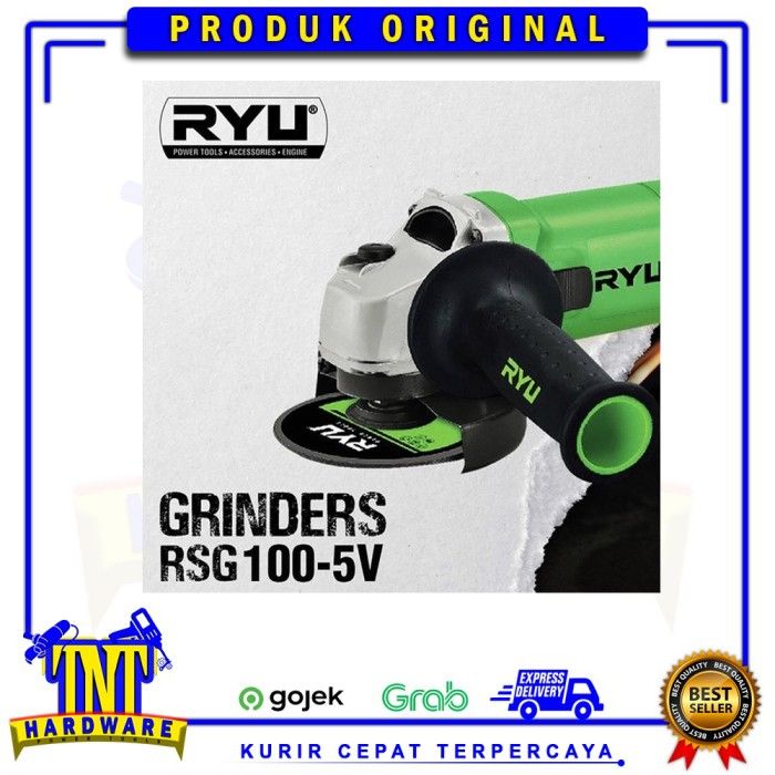 RYU Gerinda Tangan 4" RSG 100-5V Angle Grinder Variable Speed RSG100 5 ...