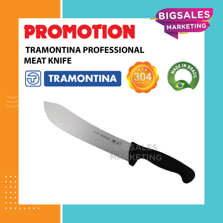 TRAMONTINA BRAZIL Professional Butcher Meat Knife / Pisau Daging Lembu ...