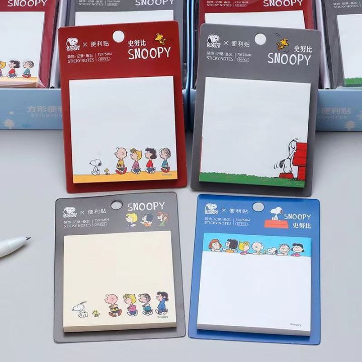 4PCS/SET Cartoon Snoopy Good Quality Cute Sticky Note Writing Memo Pad ...