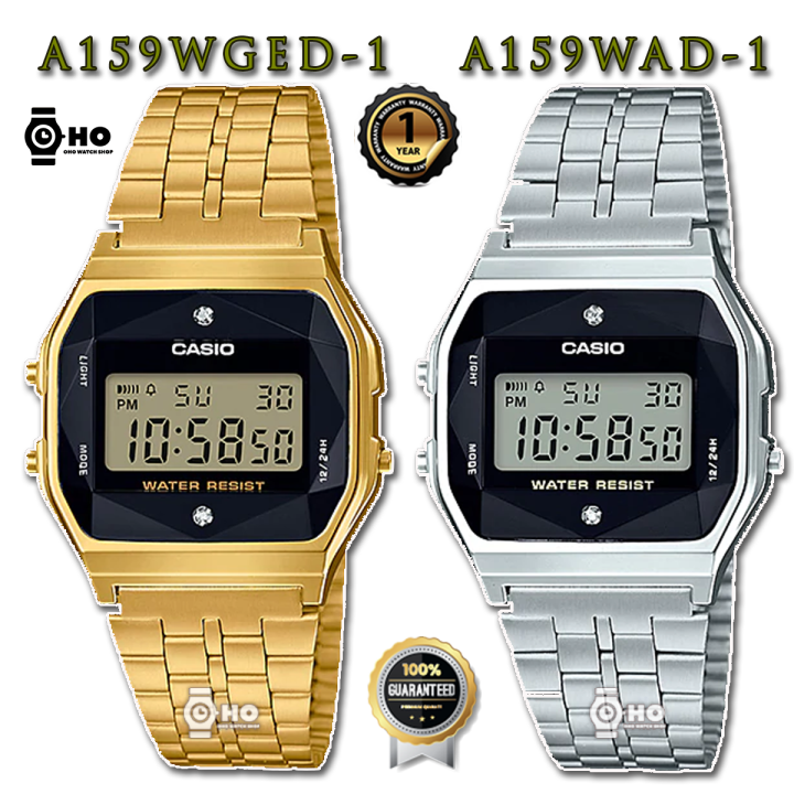 ของแท้100% คาสิโอ นาฬิกาข้อมือ Casio Standard รุ่น A159WAD-1D A159WGED-1D A159WAD-1 A159WGED-1 ...