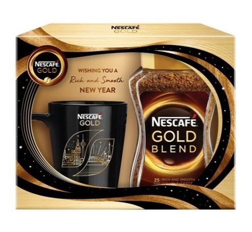 NESCAFE Gold Instant Coffee (Gift Set + Mug) เนสกาแฟ โกลด์ กาแฟ ...